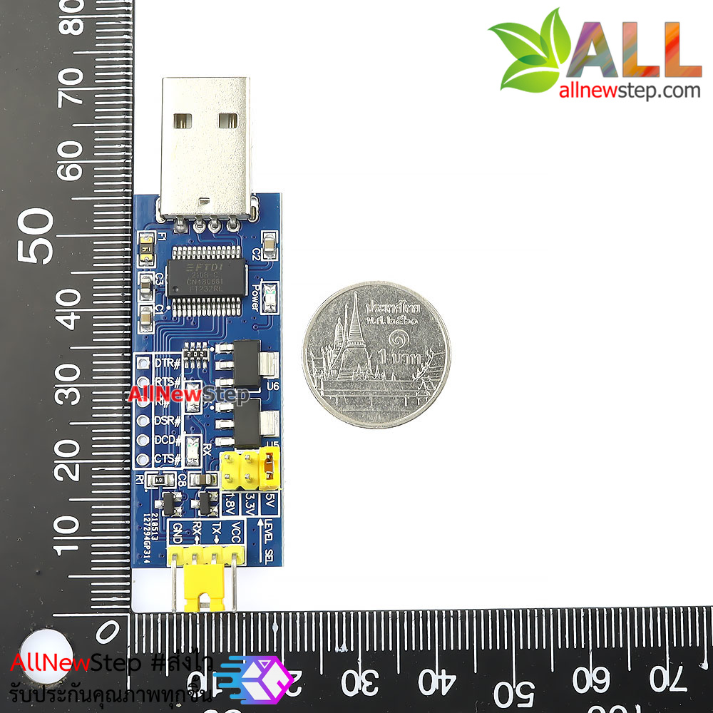 FT232RL โมดูลแปลงสัญญาณ USB to TTL Serial Uart 5V/3.3V/1.8V LEVEL download FT232RL Serial module ...