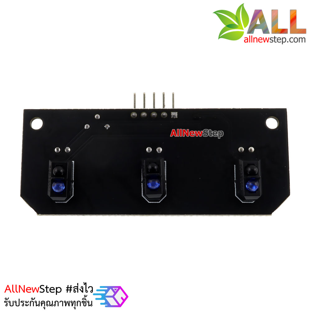3 way Line track 3 module robot เซนเซอร์ตรวจจับเส้นขาวดำแบบ 3 ช่อง ...