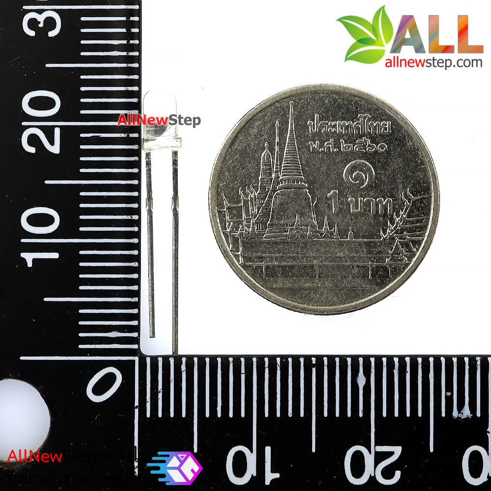 Led หลองไฟ Led 3mm สีเหลือง แบบใส ไฟเลี้ยง 20 22v จำนวน 5 ชิ้น Arduinoall ขาย Arduino ซื้อ