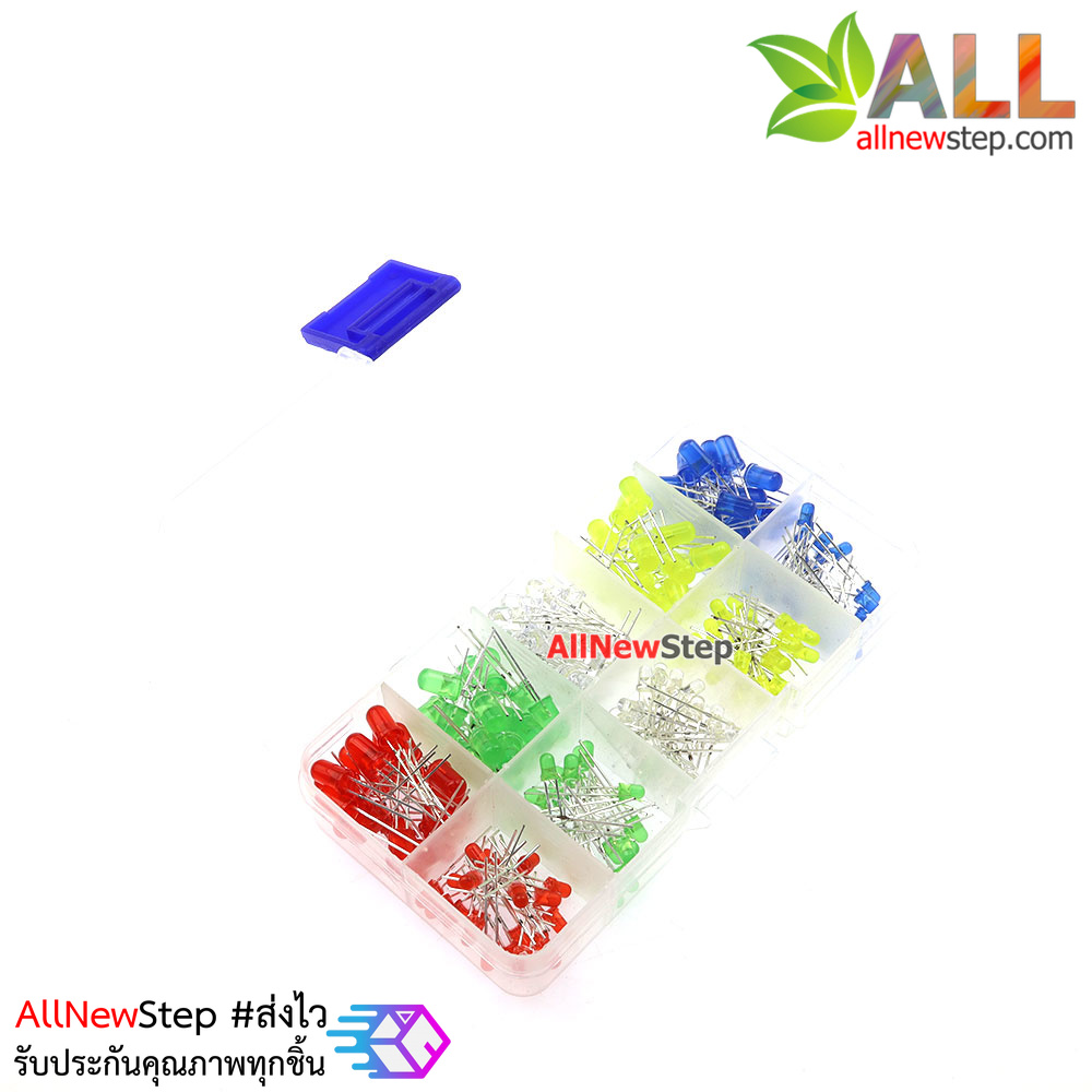 ชุด Led 3mm และ5mm 5 สีอย่างละ 20 รวม 200 ดวง Arduinoall ขาย Arduino ซื้อ Arduino อุปกรณ์