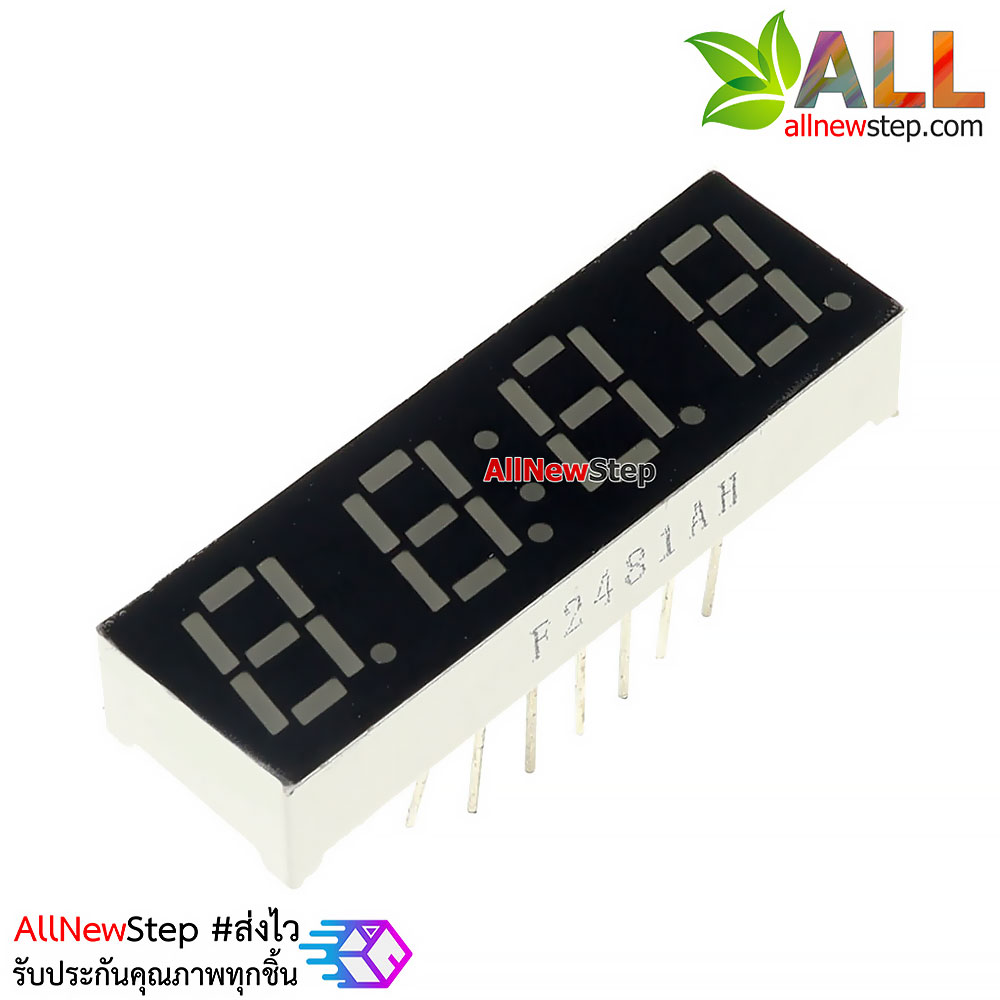 7 Segment 028 นิ้ว Common Cathode 4 Digit Clock Red ไฟ 7 Segment 028