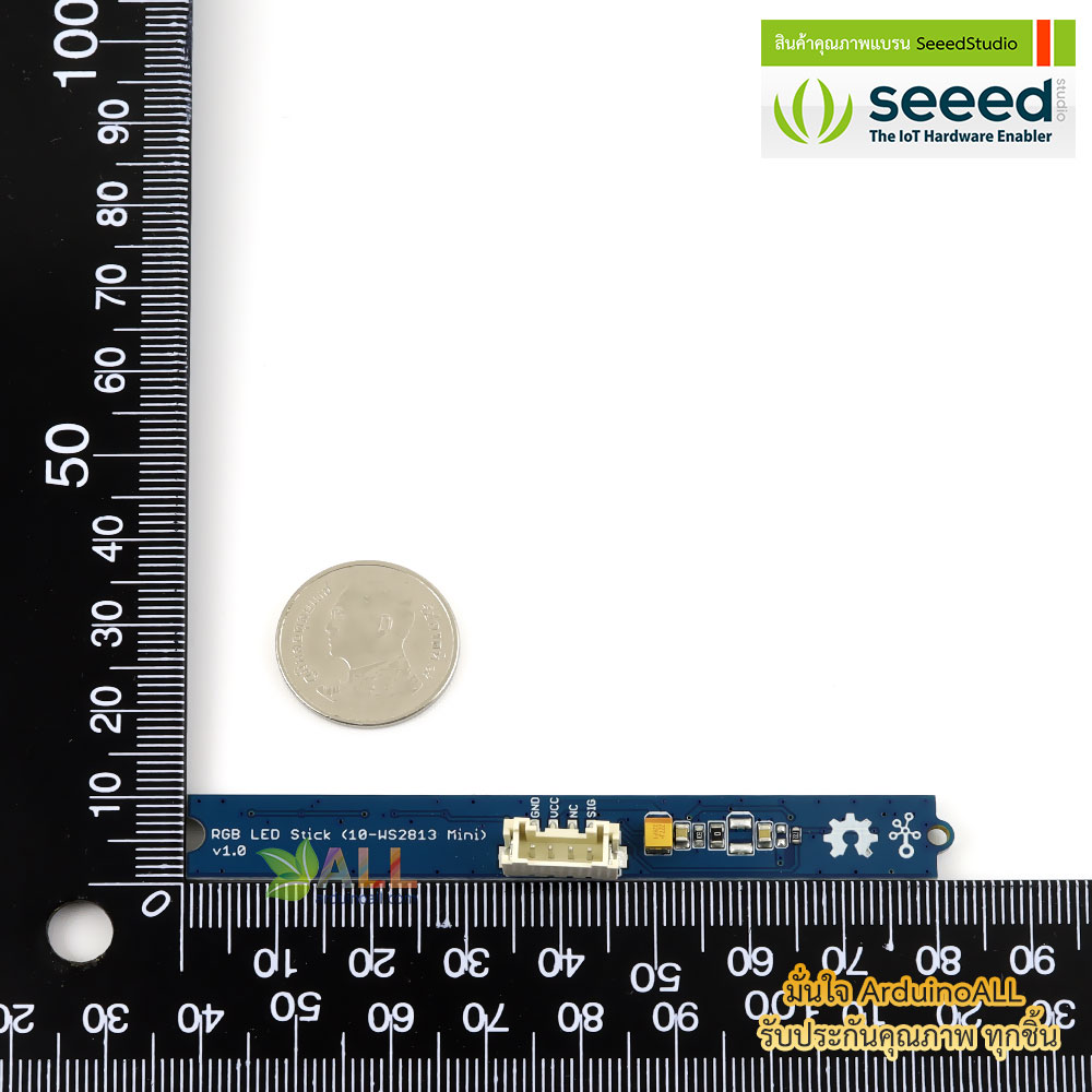 โมดูลไฟ RGB WS2813 10 ดวง Grove - RGB LED Stick 10 - WS2813 Mini ของแท้จาก Seeed Studio ...