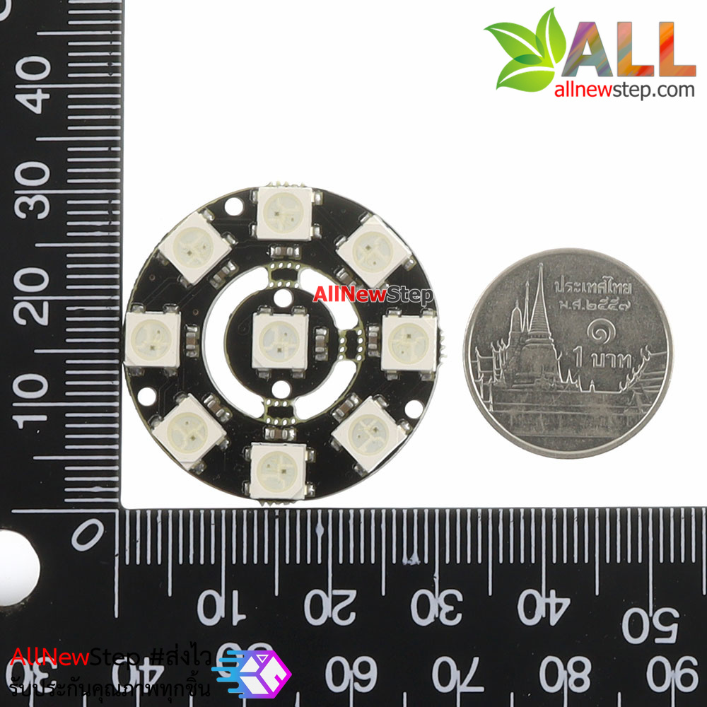 9-bit WS2812 5050 RGB LED built-in full color driver board module ...