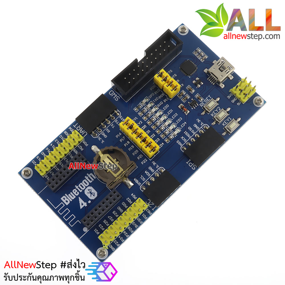 Bluetooth BLE 4.0 development board module nRF51822 บอร์ดสำหรับโปรแกรม nRF51822 Bluetooth 4.0 ...