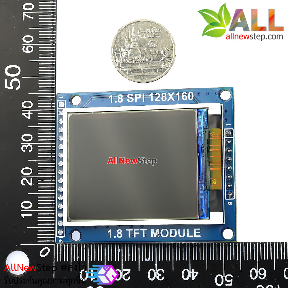 จอ TFT LCD ขนาด 1.8 นิ้ว 128x160 พร้อมช่องเสียบ SD Card Driver ST7735 ...