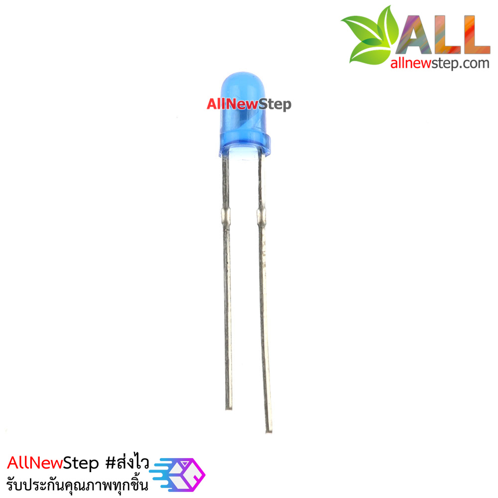 Led ขนาด 3mm สีน้ำเงิน จำนวน 5 ดวง Arduinoall ขาย Arduino ซื้อ Arduino อุปกรณ์ Arduino Sensor