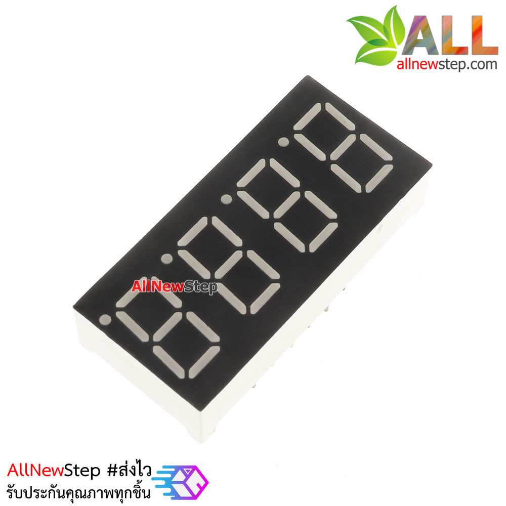 7 Segment 036 นิ้ว Common Anode 4 Digit Red ไฟ 7 Segment 036 4 หลัก สีแดงแบบไฟบวกร่วม 3461b