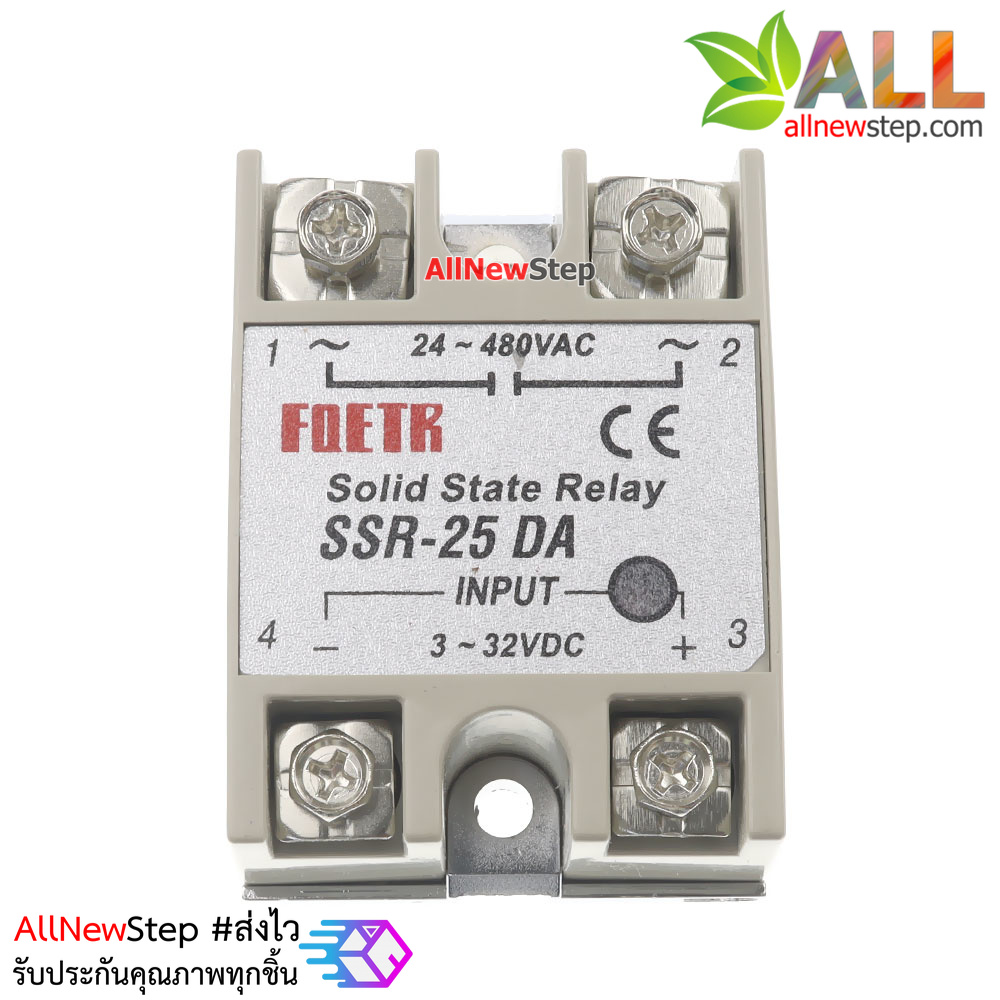 Solid State Relays 25A SSR-25DA Input 3-32VDC Output 24-380VAC ...