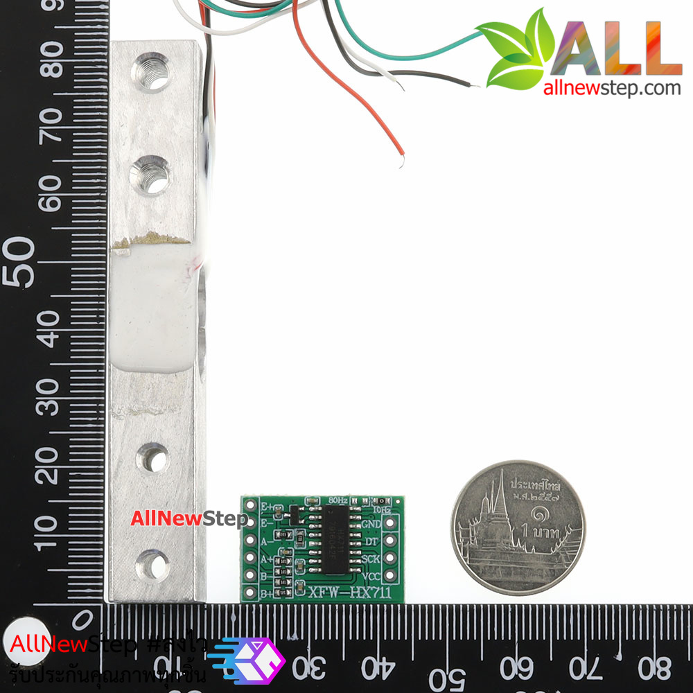 Load Cell 5kg พร้อมบอร์ดขยาย HX711 วัดน้ำหนัก 0-5kg - ArduinoAll ขาย ...