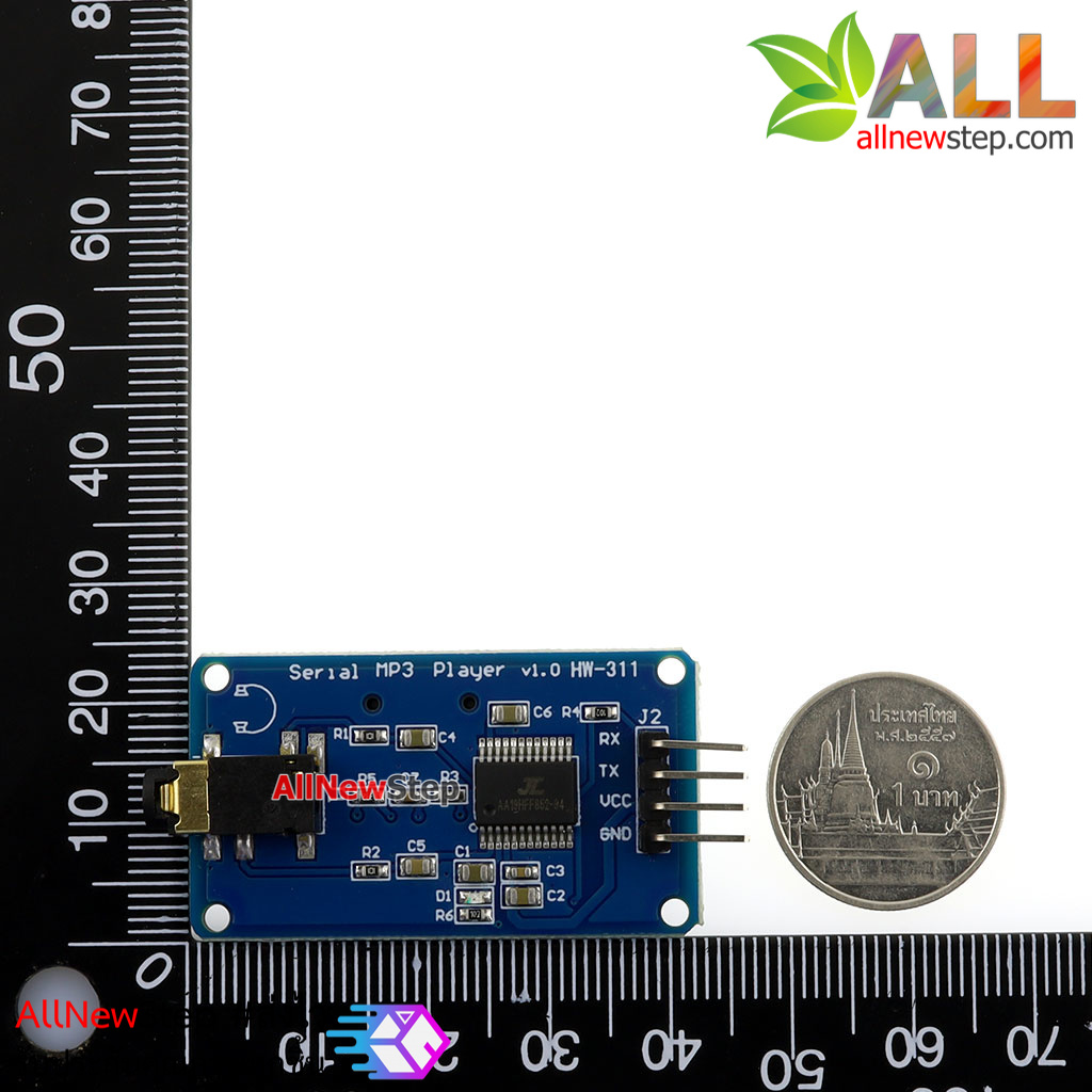 MP3 Serial UART MP3 Control Music Player Module for Arduino - ArduinoAll ขาย Arduino ซื้อ ...