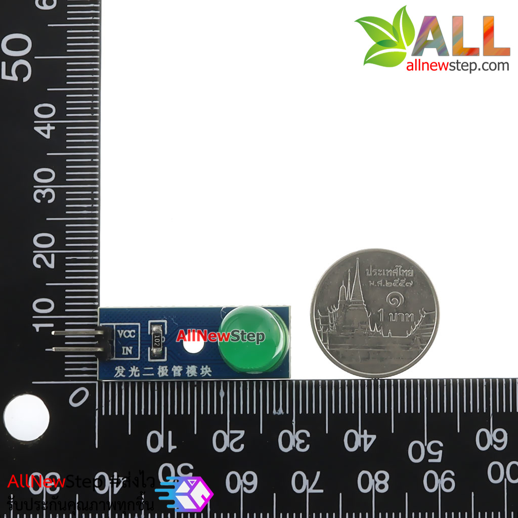 Led Module 10mm Indicator Light โมดูล Led 10mm สีเขียว Arduinoall ขาย Arduino ซื้อ Arduino