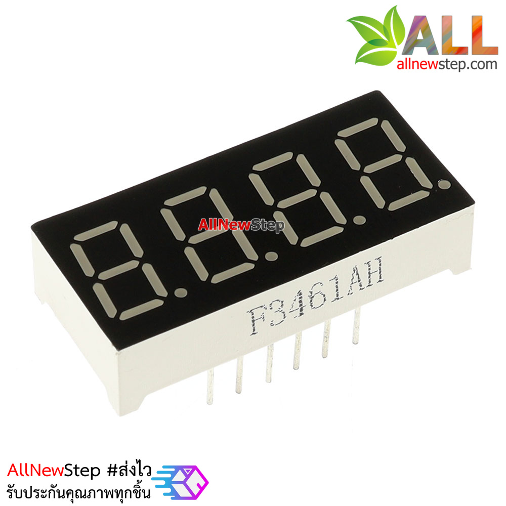 7 Segment 036 นิ้ว Common Cathode 4 Digit Red ไฟ 7 Segment 036 4 หลัก