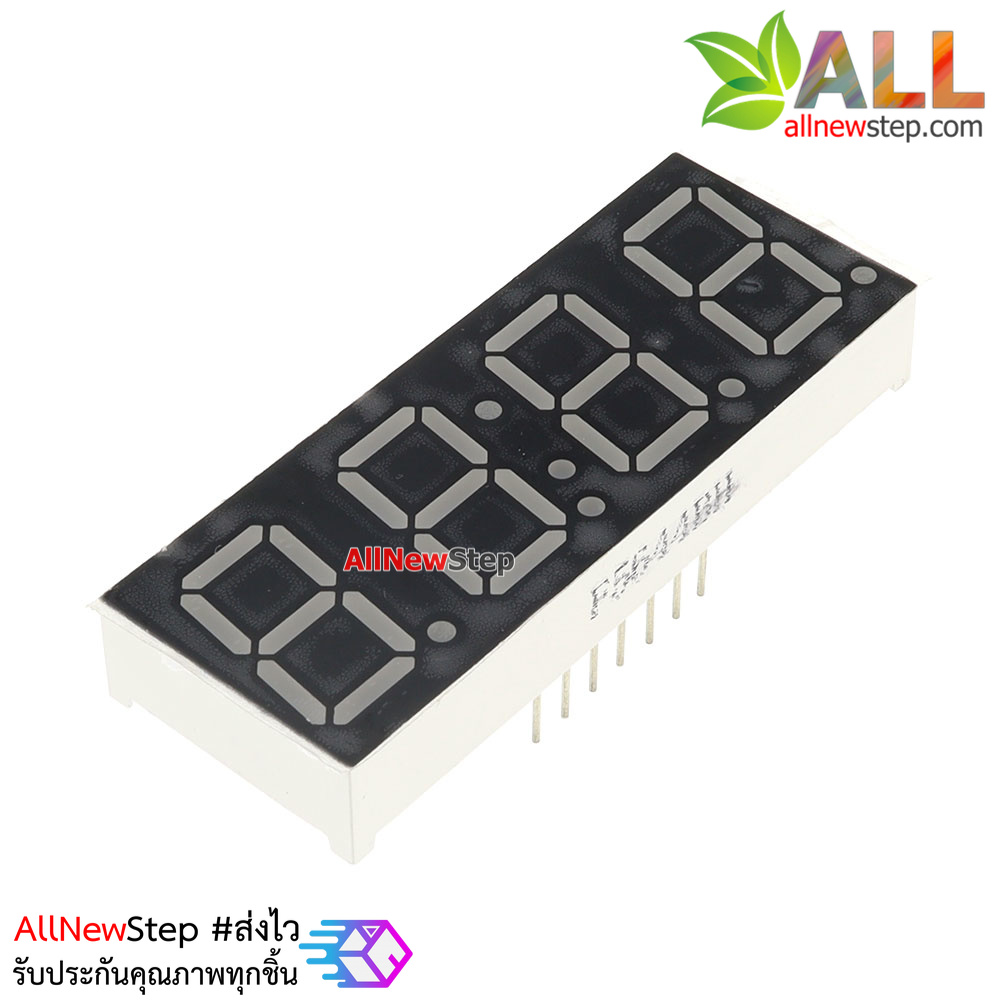 7 Segment 056 นิ้ว 4 Digit Clock Red ไฟ 7 Segment 056 4 หลัก สีแดงพร้อมจุดนาฬิกา แบบไฟบวกร่วม
