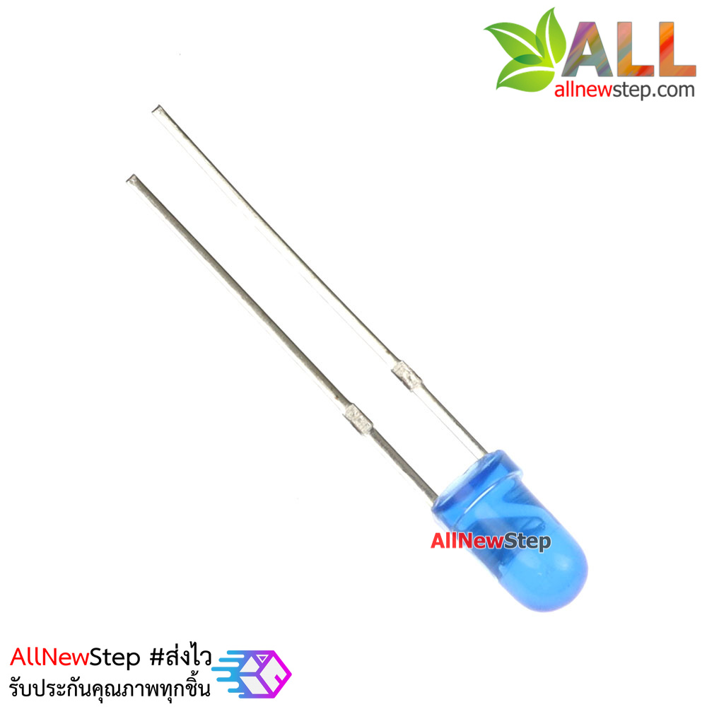 Led ขนาด 3mm สีน้ำเงิน จำนวน 5 ดวง Arduinoall ขาย Arduino ซื้อ Arduino อุปกรณ์ Arduino Sensor