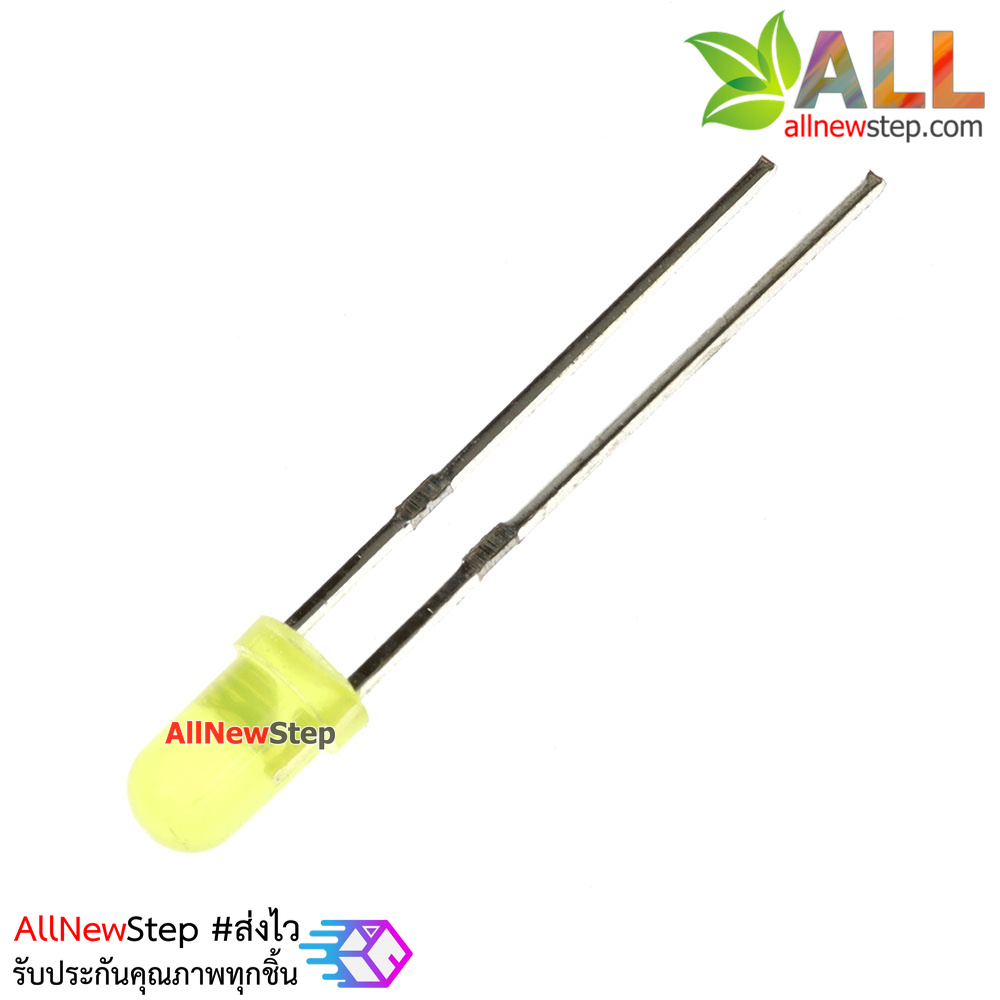 Led ขนาด 3mm สีเหลือง จำนวน 5 ดวง Arduinoall ขาย Arduino ซื้อ Arduino อุปกรณ์ Arduino Sensor
