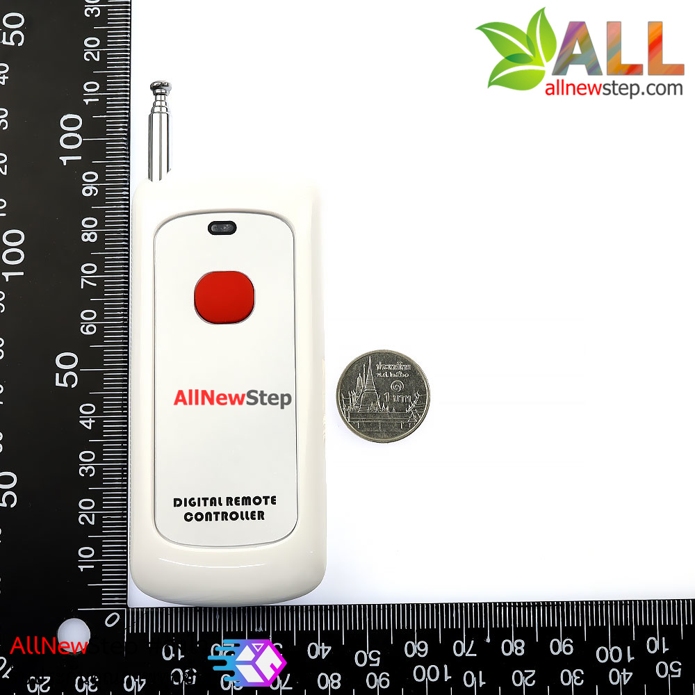รีโมทความถี่ 433mhz 1 ปุ่ม ระยะไกล สูงสุด 1000 เมตร Wireless remote control remote control ...