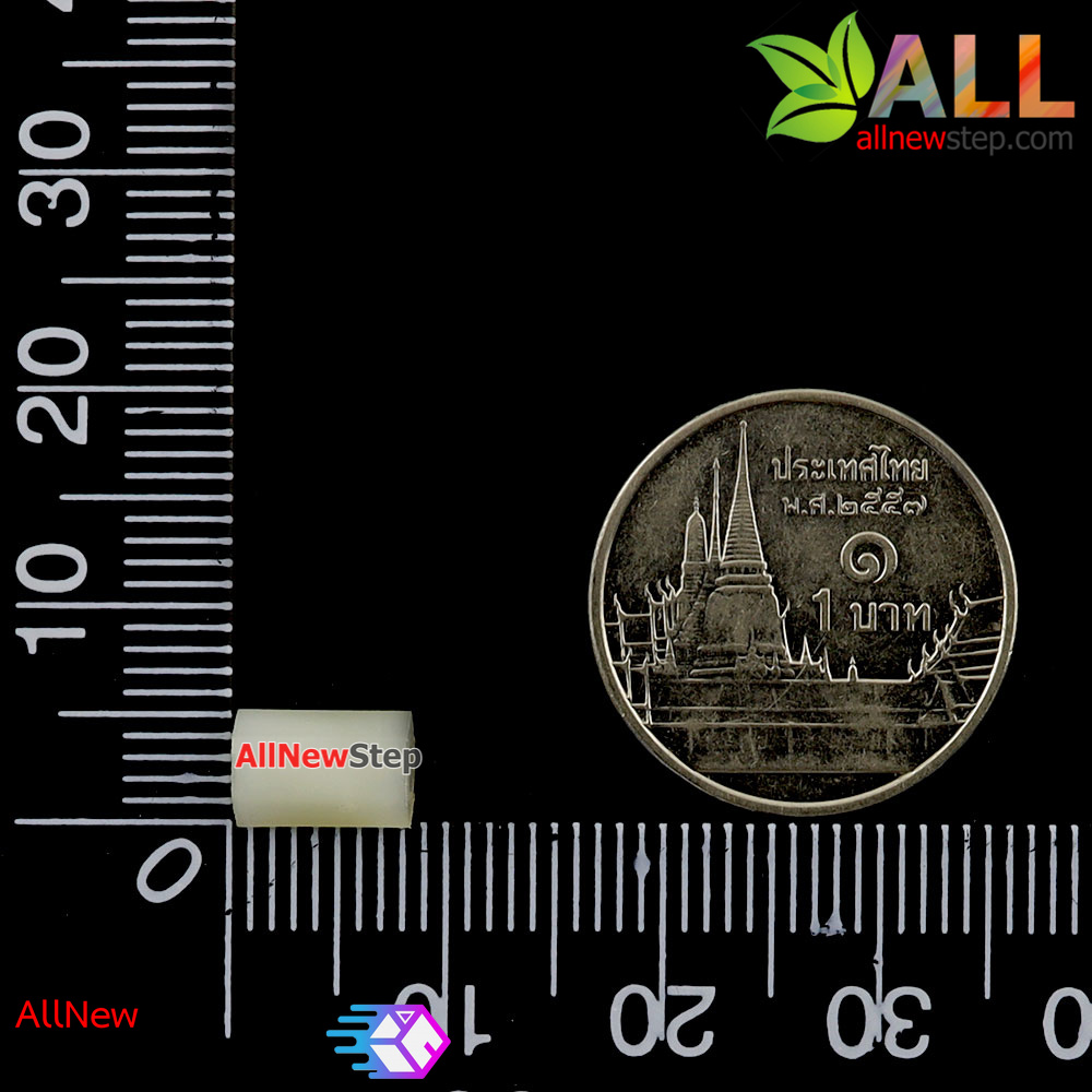 M25 เสาน็อตไนลอน Nut Nylon M25 ขนาด 8mm สีขาว จำนวน 1 ชิ้น Arduinoall ขาย Arduino ซื้อ