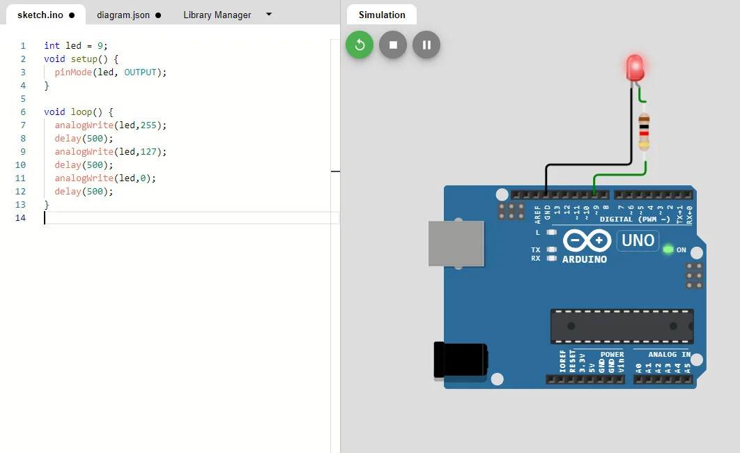 7 สอน Arduino Tutorial Arduino ควบคุมขา Analog Output Arduinoall